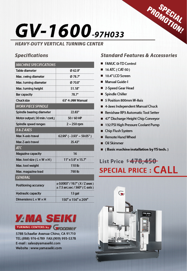 YAMA SEIKI - PROMOTIONS